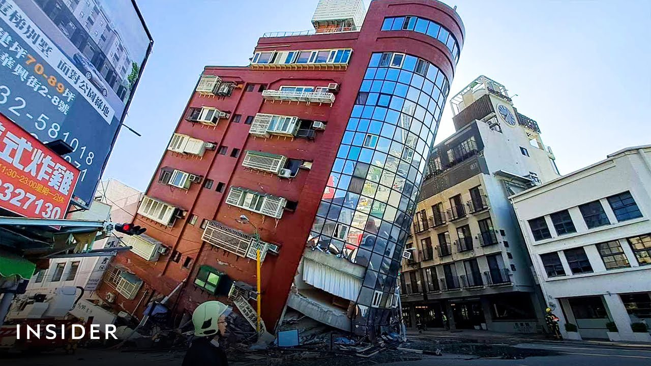 Taiwan Buildings Collapse From The 7.4 Magnitude Earthquake | Insider ...