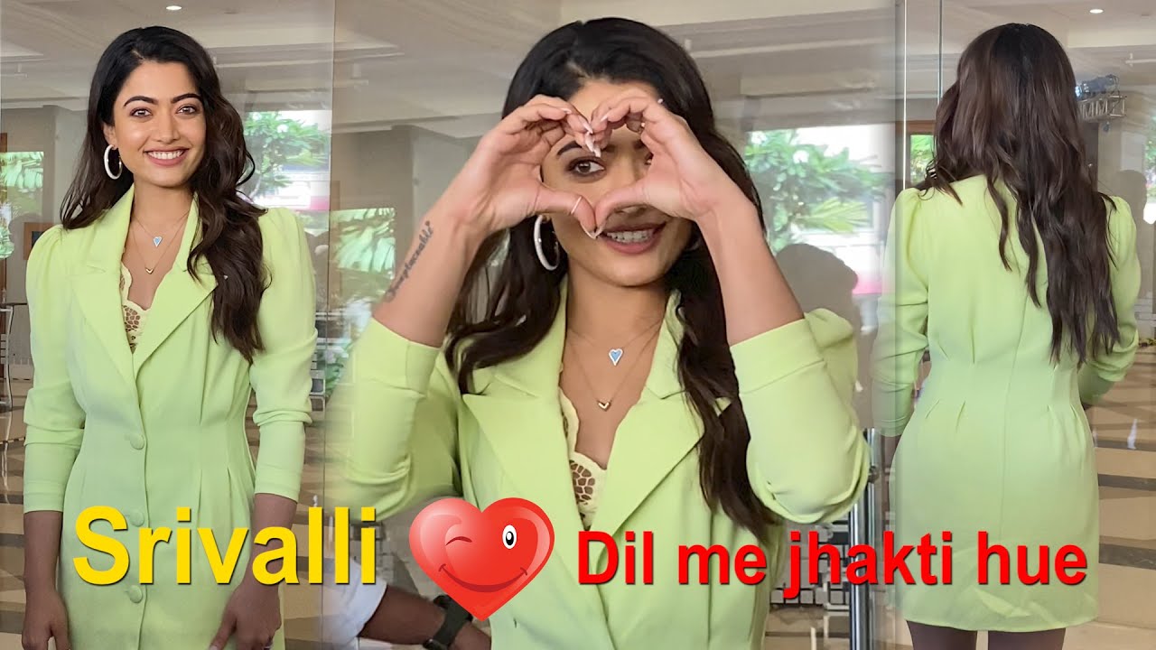 Rashmika Mandanna in Yellow Short Dress Looking Boombastic and ...