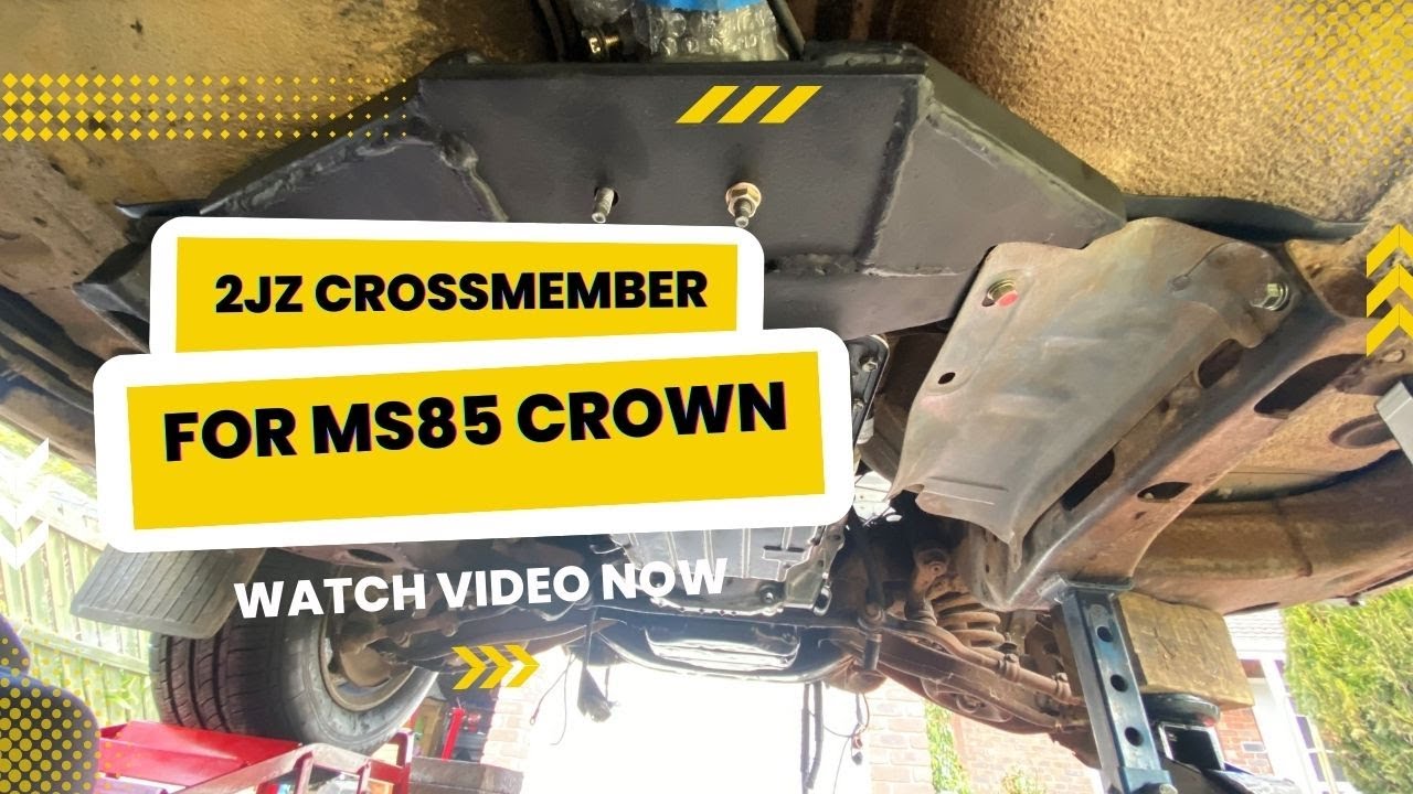 TOYOTA CROWN MS85 1975 2JZ SWAP PART 2 MAKING CROSSMEMBER FOR THE ...