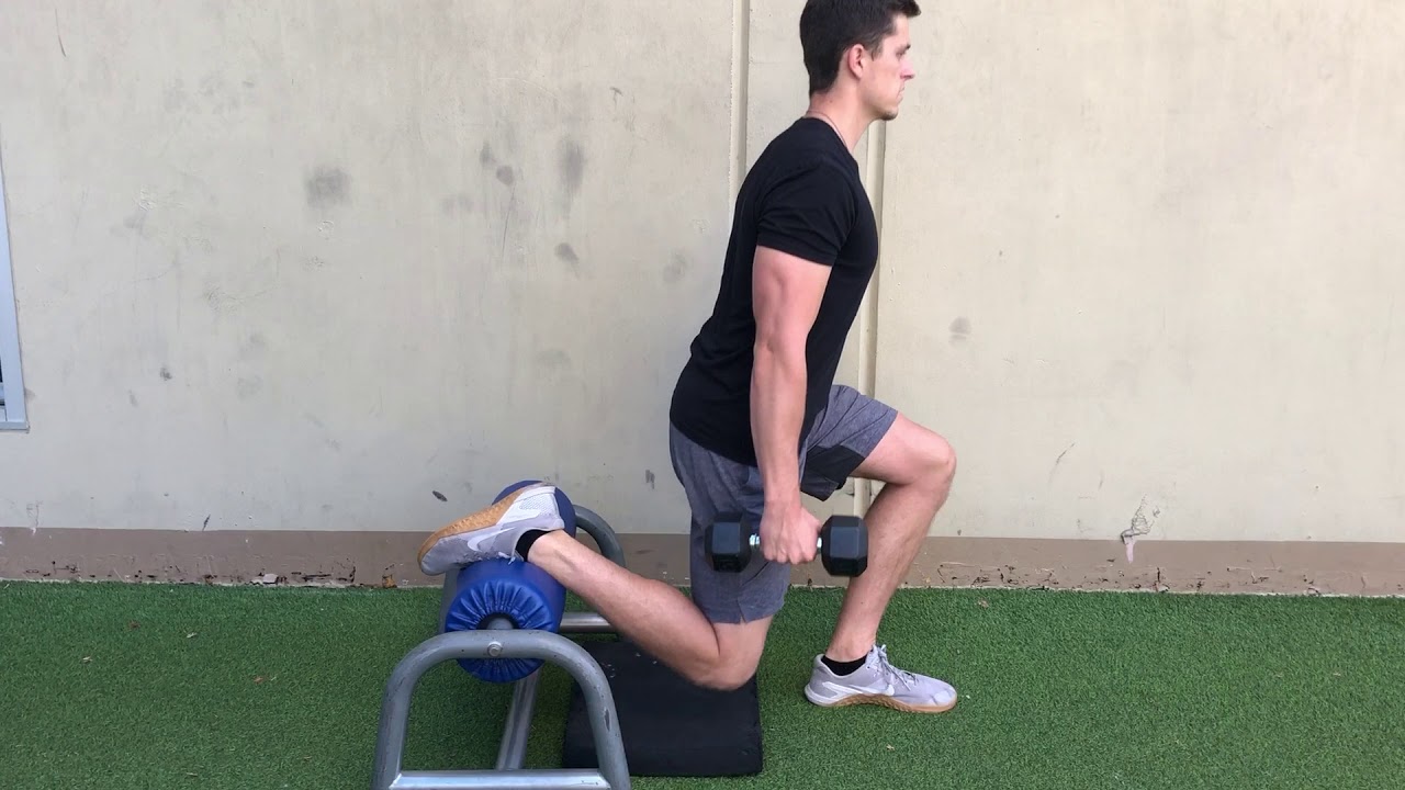 DB Split Squat (RFE) - YouTube
