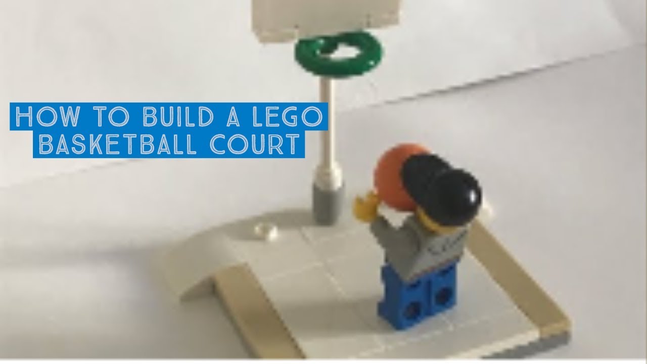 Lego basketball court tutorial - YouTube