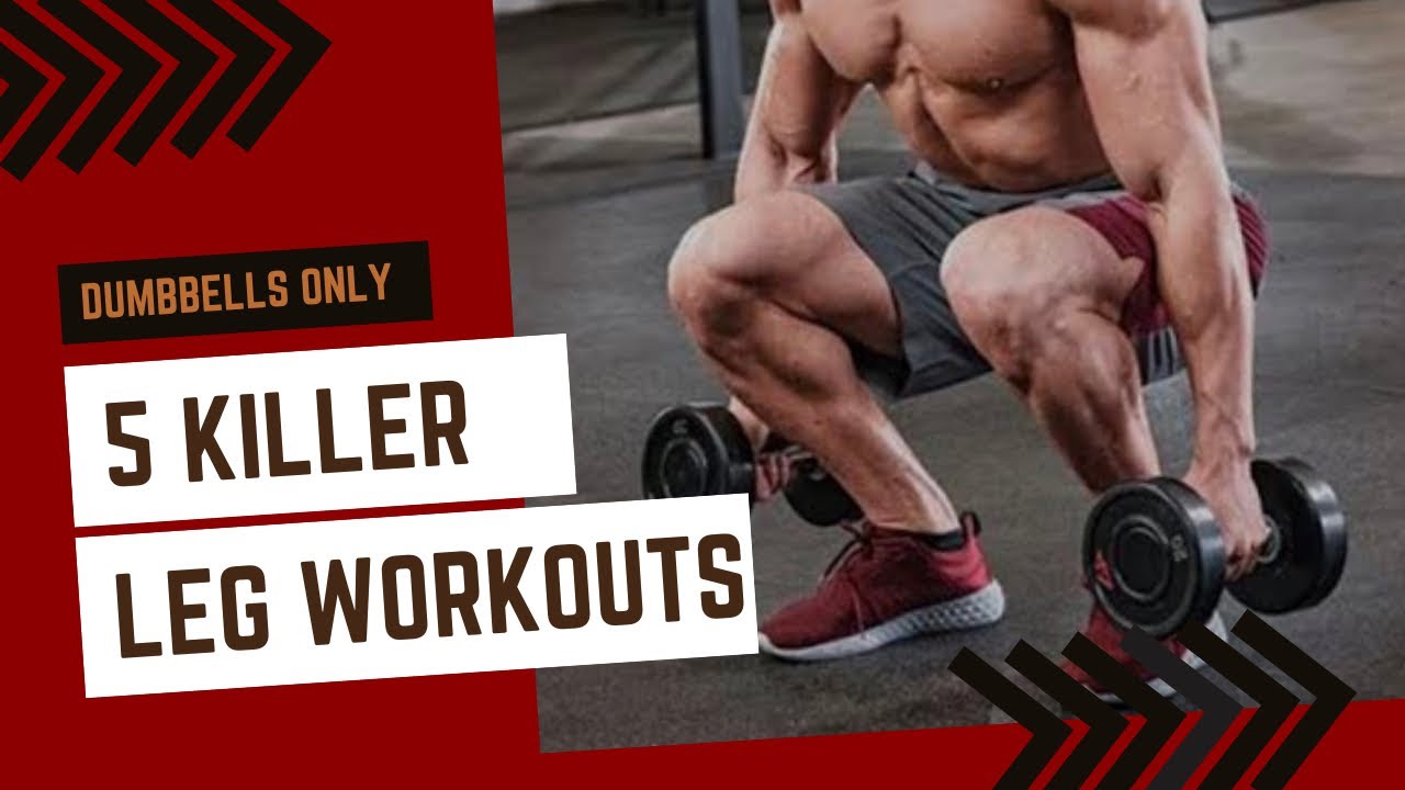 Fast lower body hypertrophy exercises with dumbbells only!! Hit now ...
