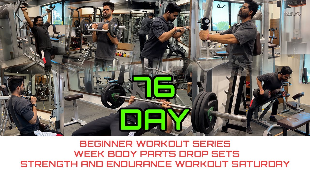 Beginner to Advance Workout Series Day 76 Week Body Parts Drop sets ...