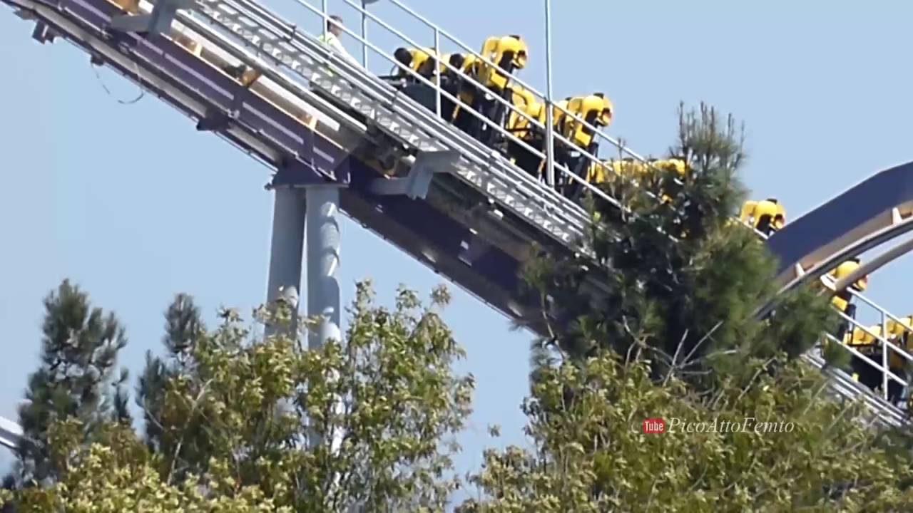Vortex Roller Coaster Gets Stuck at Great America - YouTube
