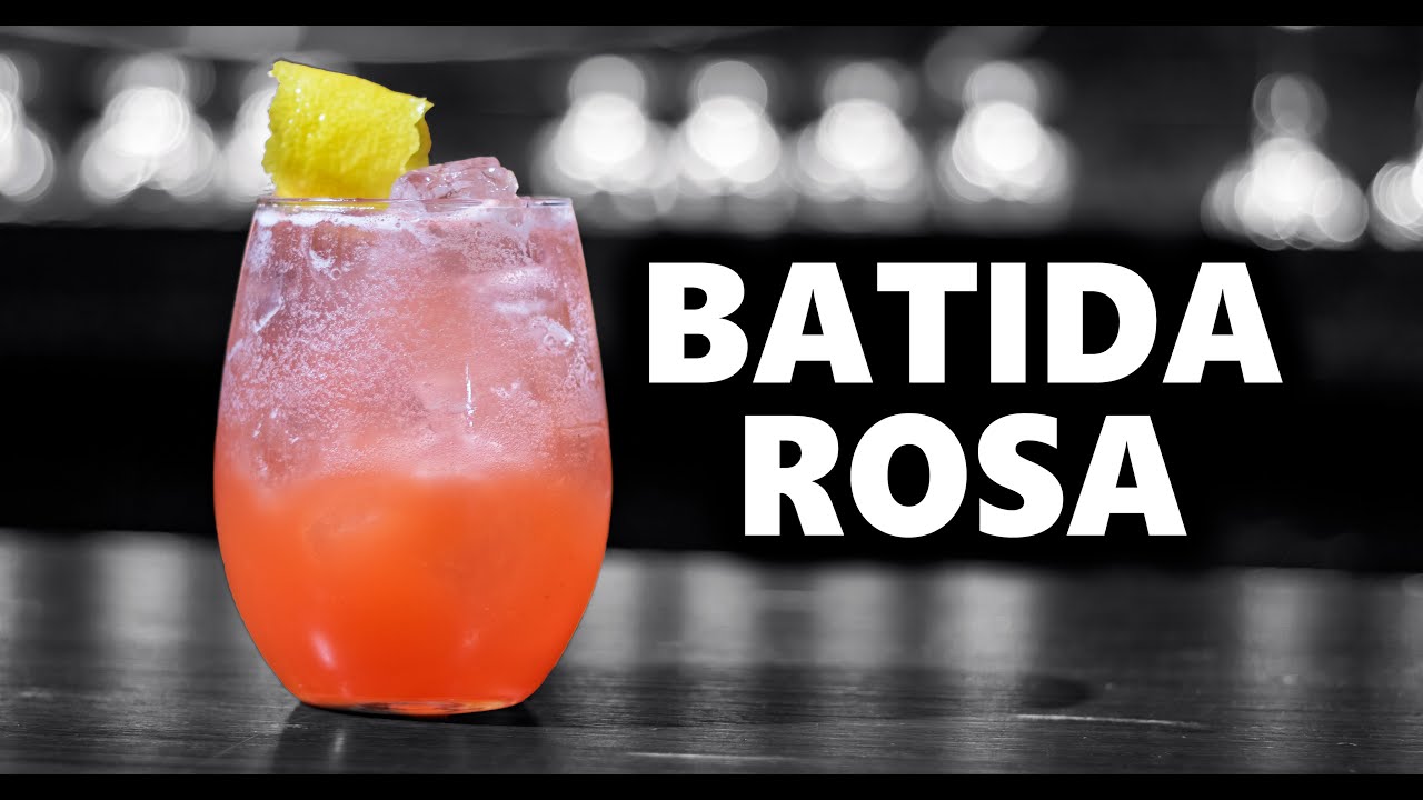 How To Make The Batida Rosa Cocktail | Booze On The Rocks - YouTube