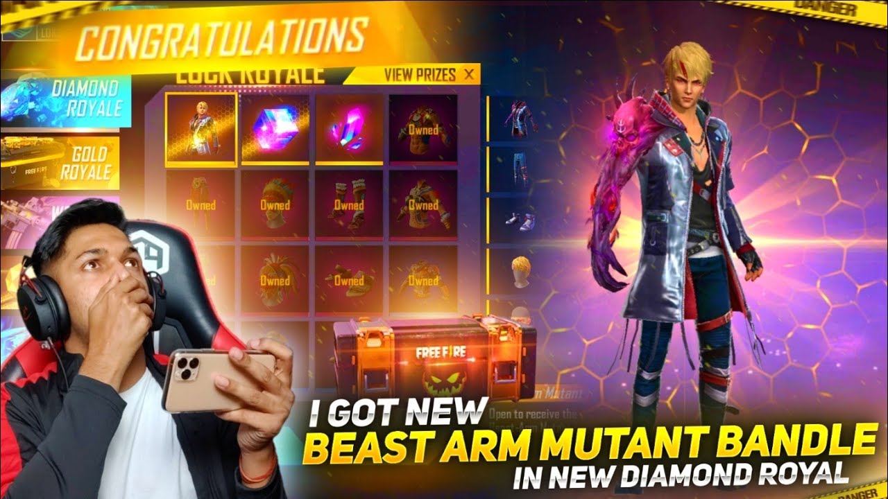 New Diamond Royale I Got New Beast Arm Mutant Bundle In One Spin😱😱 At ...