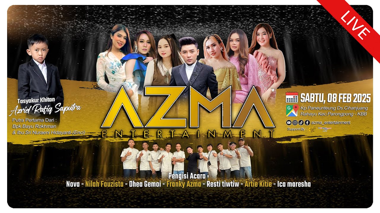 🔴LIVE [Season1] Khitanan : Azriel || AZMA ENTERTAINMENT || SABTU, 08 ...