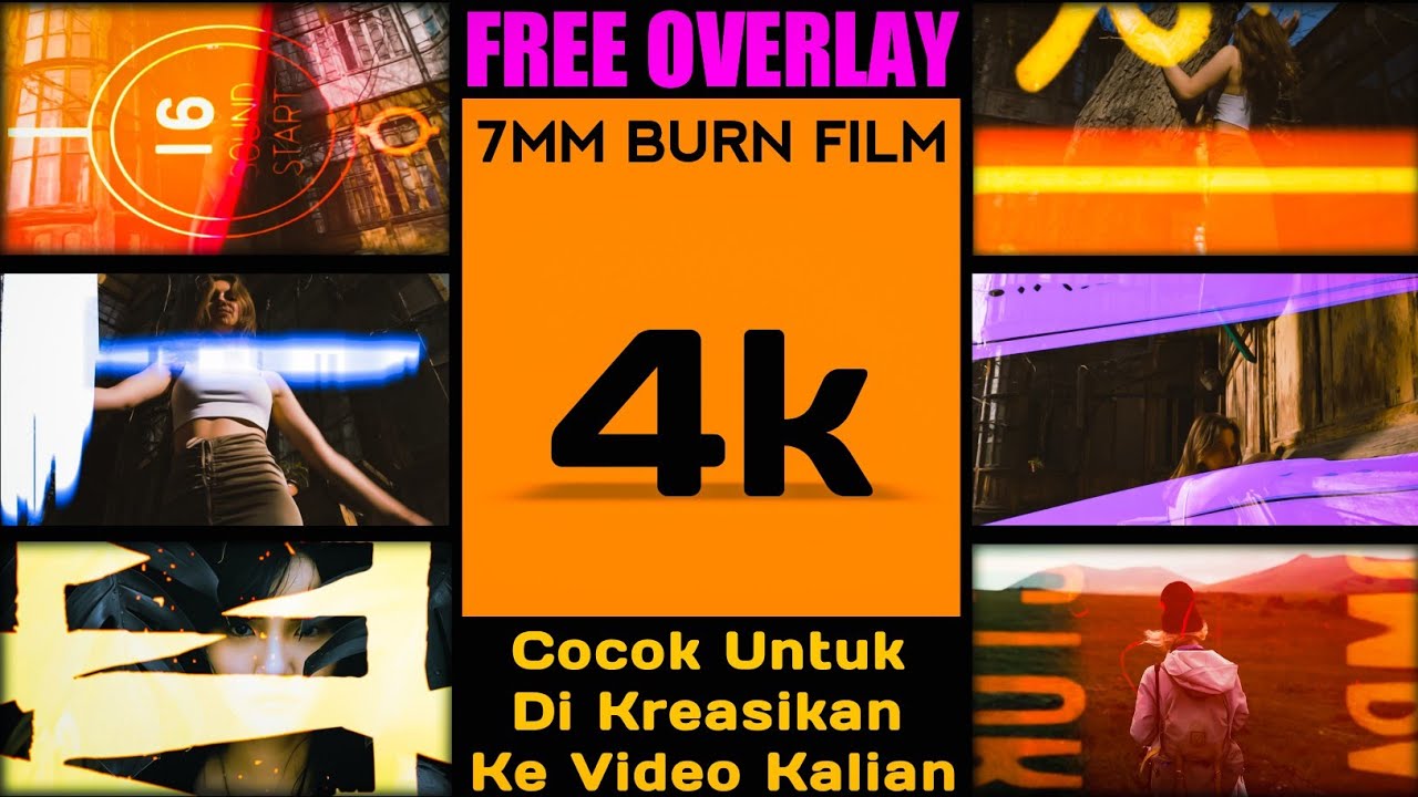 Overlay 4k Full HD Film Burn Professional Free Capcut Editing Overlay ...