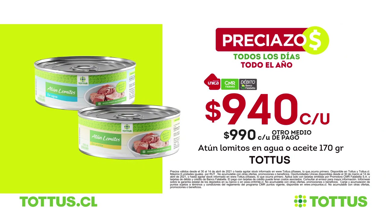 Preciazos de Tottus | Atún lomiitos en agua o aceite y arros g-2 largo ...