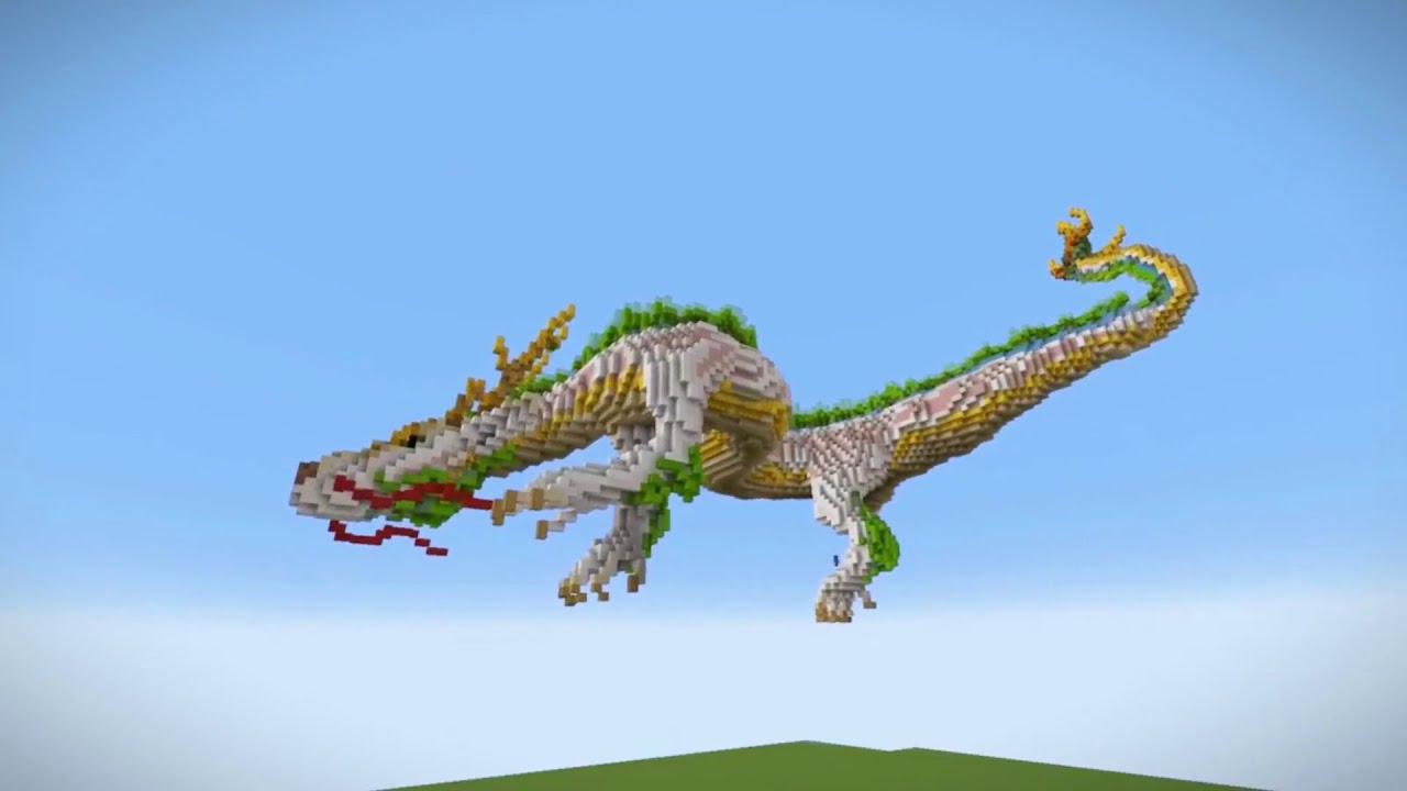 Minecraft: Build a Chinese Dragon! [Timelapse] - YouTube