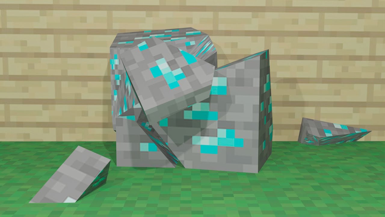 minecraft wild update diamond block realistic minecraft mod - YouTube
