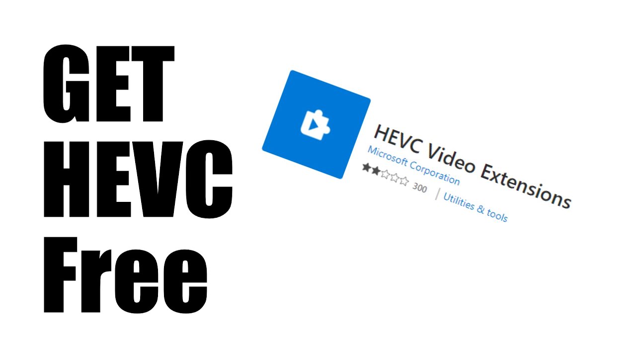 Get HEVC Extension Codec for Free Quickly - YouTube