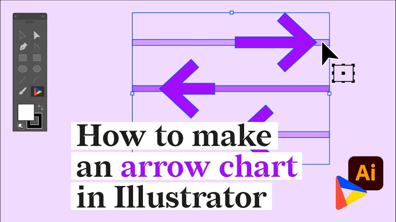 How to create an arrow chart with Datylon for Illustrator - YouTube