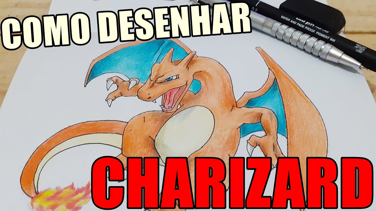 Como desenhar o Charizard (Pokemon) - YouTube
