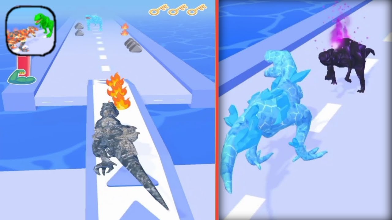 DIno Evolution Run 3D 😂 Walkthrough Gameplay All Levels Android, IOS ...