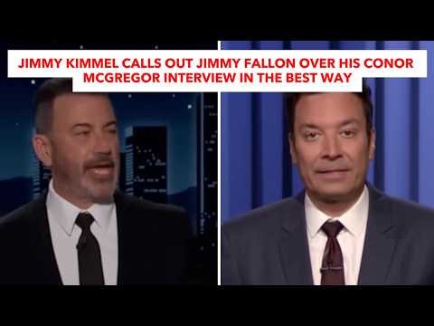 Jimmy Kimmel Calls Out Jimmy Fallon Over His Conor McGregor Interview In The Best Way