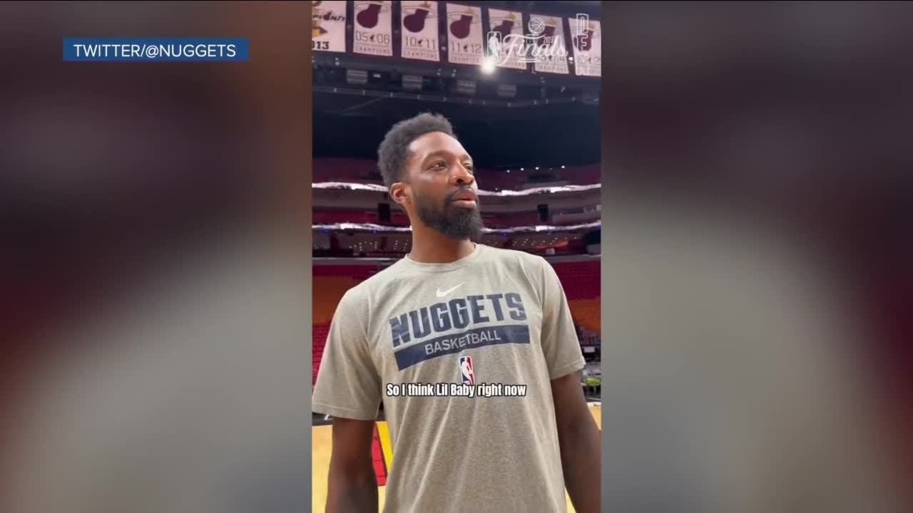 Denver Nuggets share songs to pump up the team in the locker room - YouTube