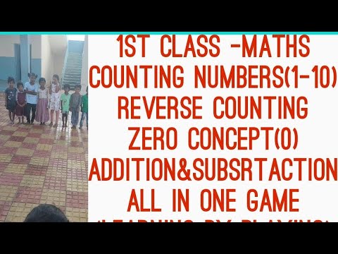 1st class -MathsCounting numbers(1-10)-Reverse Counting-Zero concept(0 ...