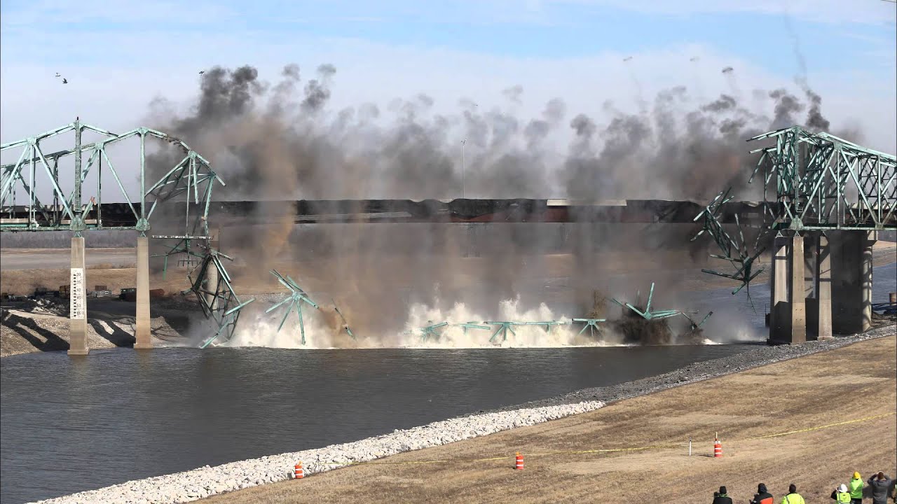Demolition of Canal Bridge part 2 - YouTube