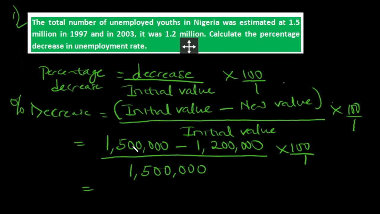 Calculating Percentage Decrease Or Reduction YouTube calculating-percentage-decrease-or-reduction-youtube