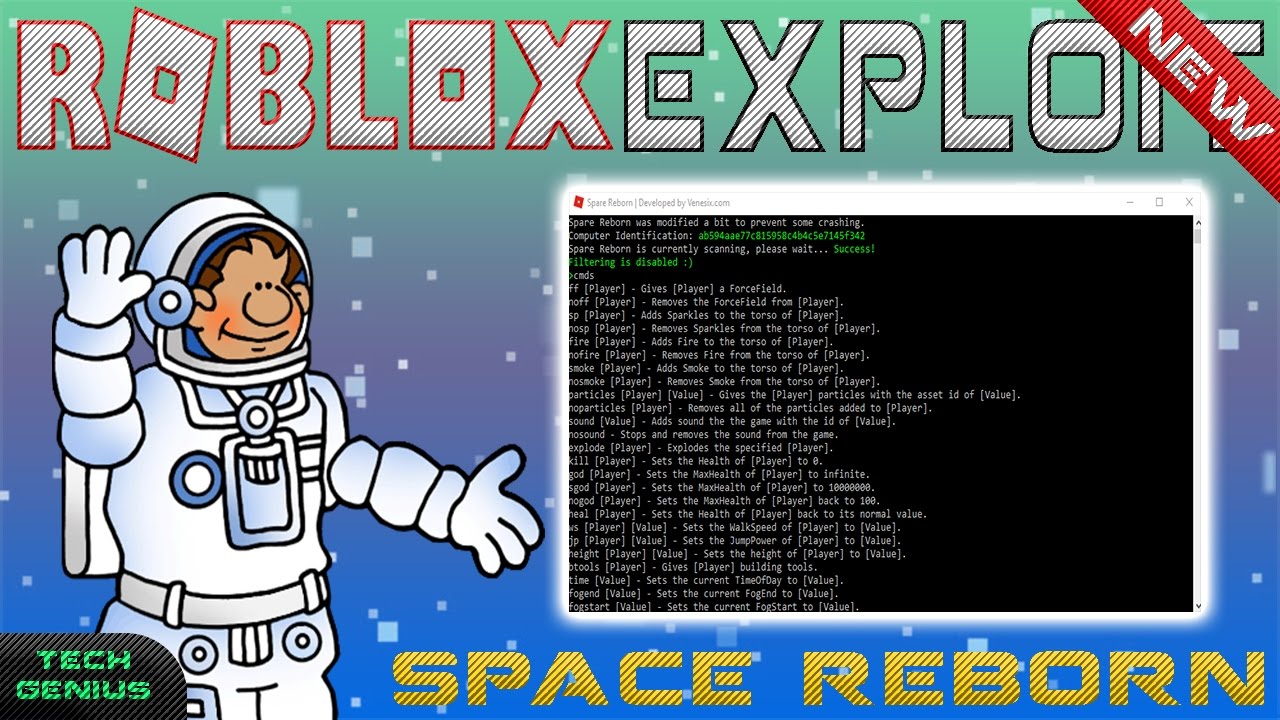 NEW ROBLOX EXPLOIT: SPACE REBORN (PATCHED!) 20+ COMMANDS, HEIGHT, WALKSPEED, AND MUCH MORE ...