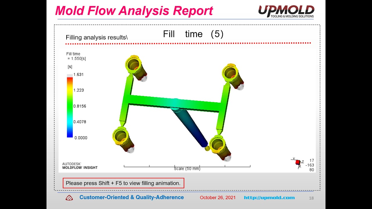 Mold Flow Analysis report for mold design assistant - YouTube