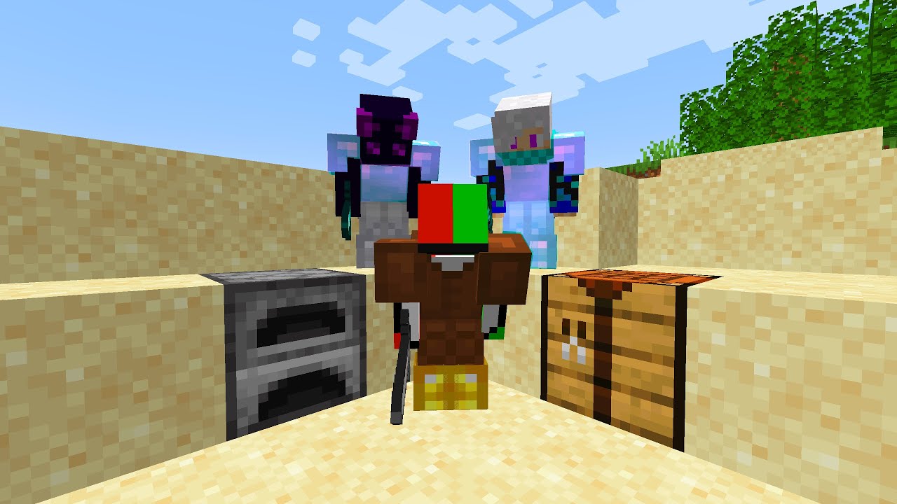 Minecraft Speedrunner VS 2 Hunters - YouTube