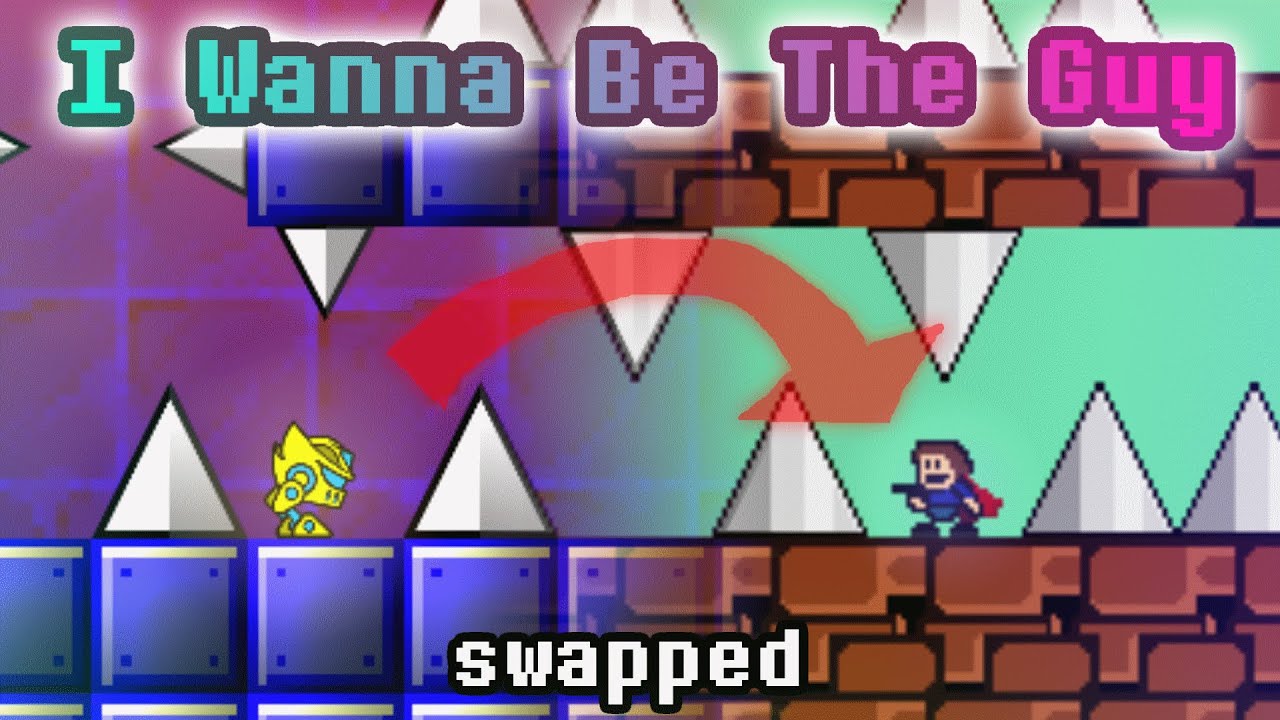 I Wanna Be The Guy from Geometry Dash 2.2 but in JTool IWBTG Engine ...