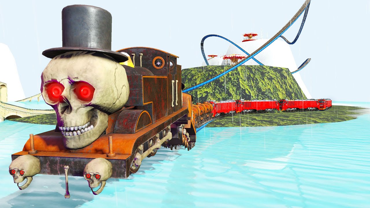 Ghost Train Crosses the Beautiful Extreme Rails in the Snow | Trainz ...