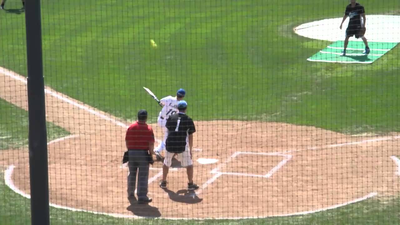 Road Dog Game San Jose CA Kevin Jonas Batting - YouTube
