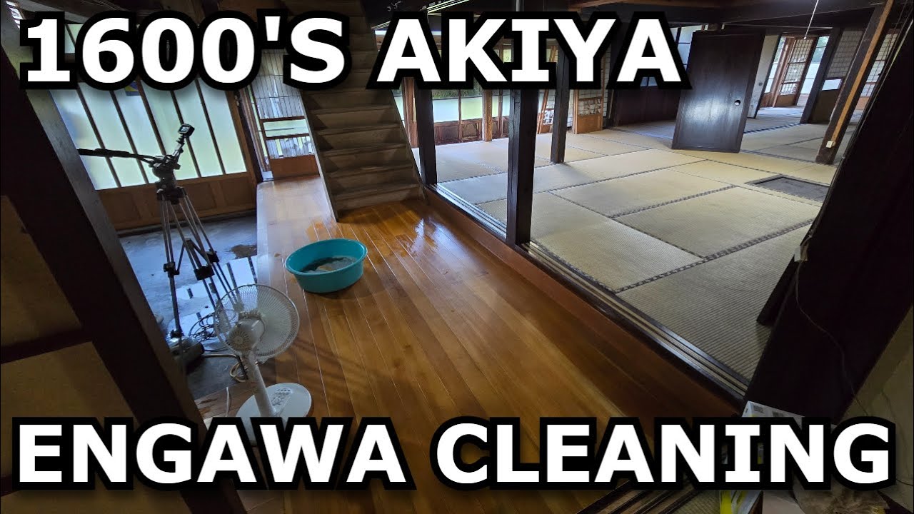 1st time Engawa cleaning of my Edo period Akiya... EDO Akiya ...