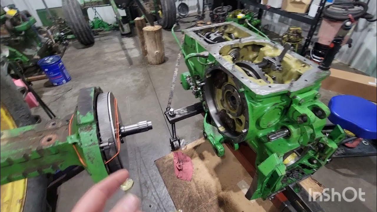 John deere 4430 rear axle rebuild and install - YouTube
