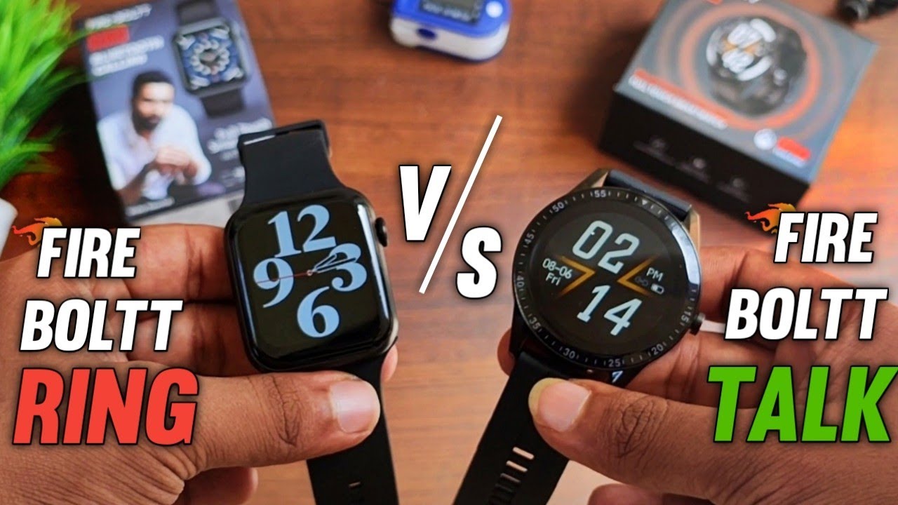 Fire Boltt Ring Vs Fire Boltt Talk Detailed comparison||Best Bluetooth ...