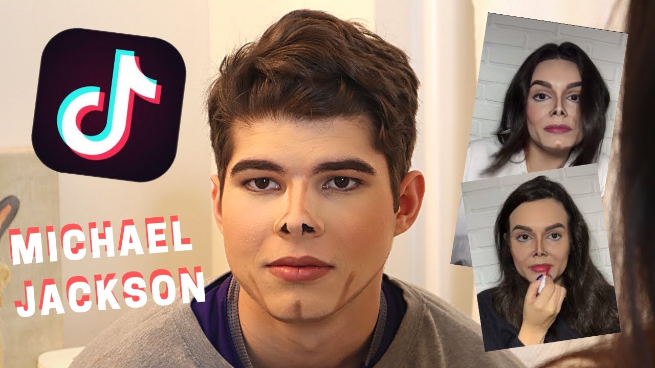 TIK TOK'S MICHAEL JACKSON MAKEUP - YouTube