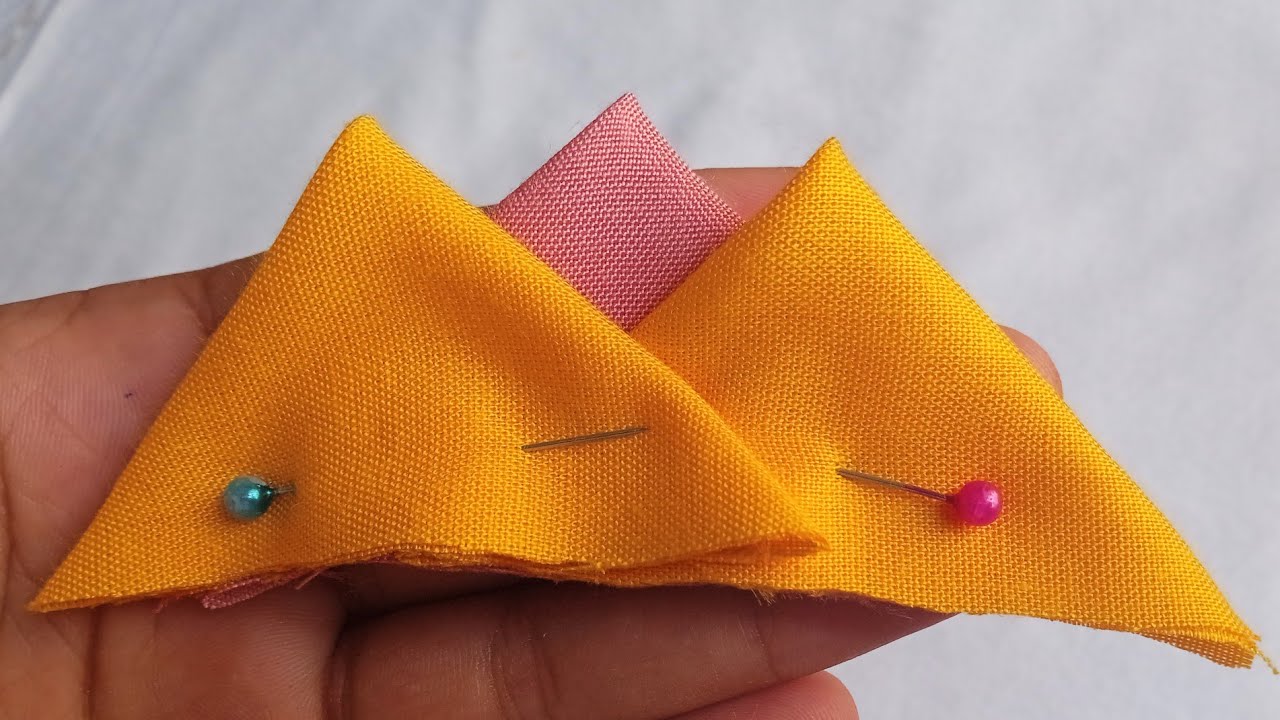 Fabric Flower Design_Easy Flower Making_Fabric Flowers_Cloth Flowers 💐💐 ...