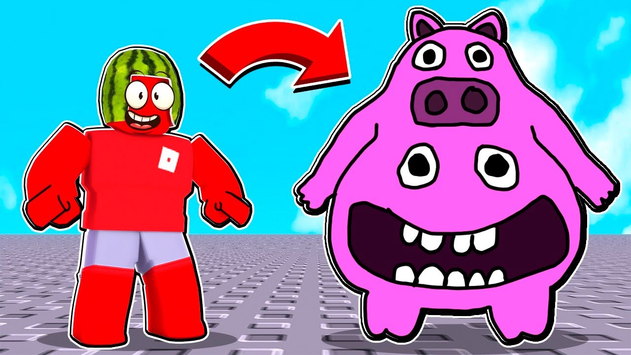 BECOME EVERYTHING YOU DRAW in Roblox (CHEF PIGSTER!) - YouTube