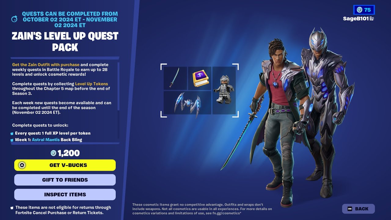 NEW LEVEL-UP QUEST PACK, KNIGHTMARE SKIN, LEGO BATTLE BUS, CAR ITEMS ...