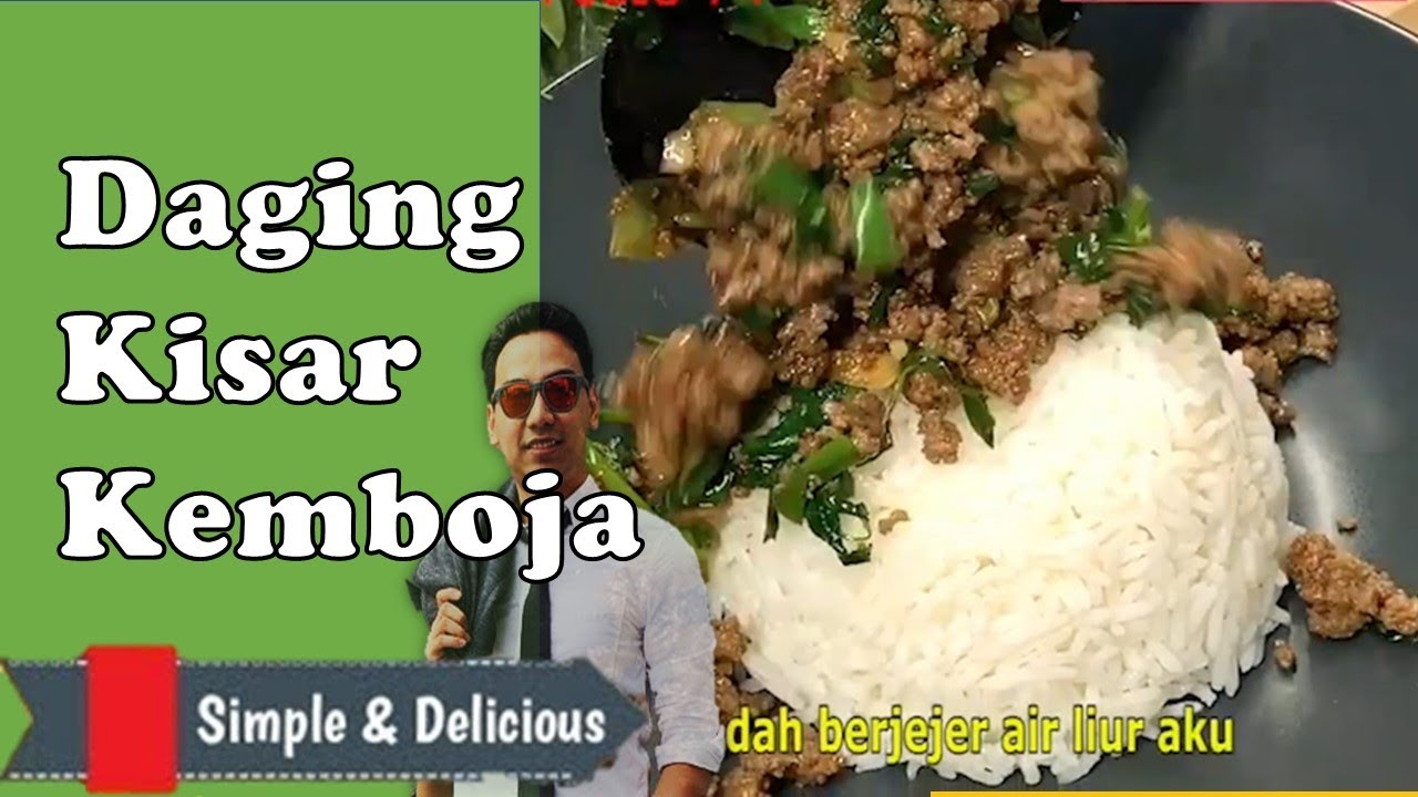 Resepi Daging Kisar Kemboja Versi Syafkun | Jom Masak - YouTube