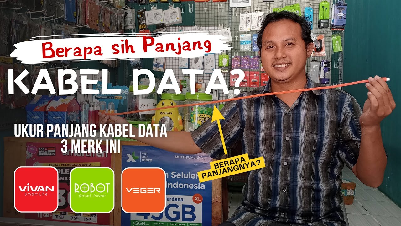 Berapa Panjang Kabel Data? Coba Ukur Panjang Kabel Data Pakai 3 Merk ...