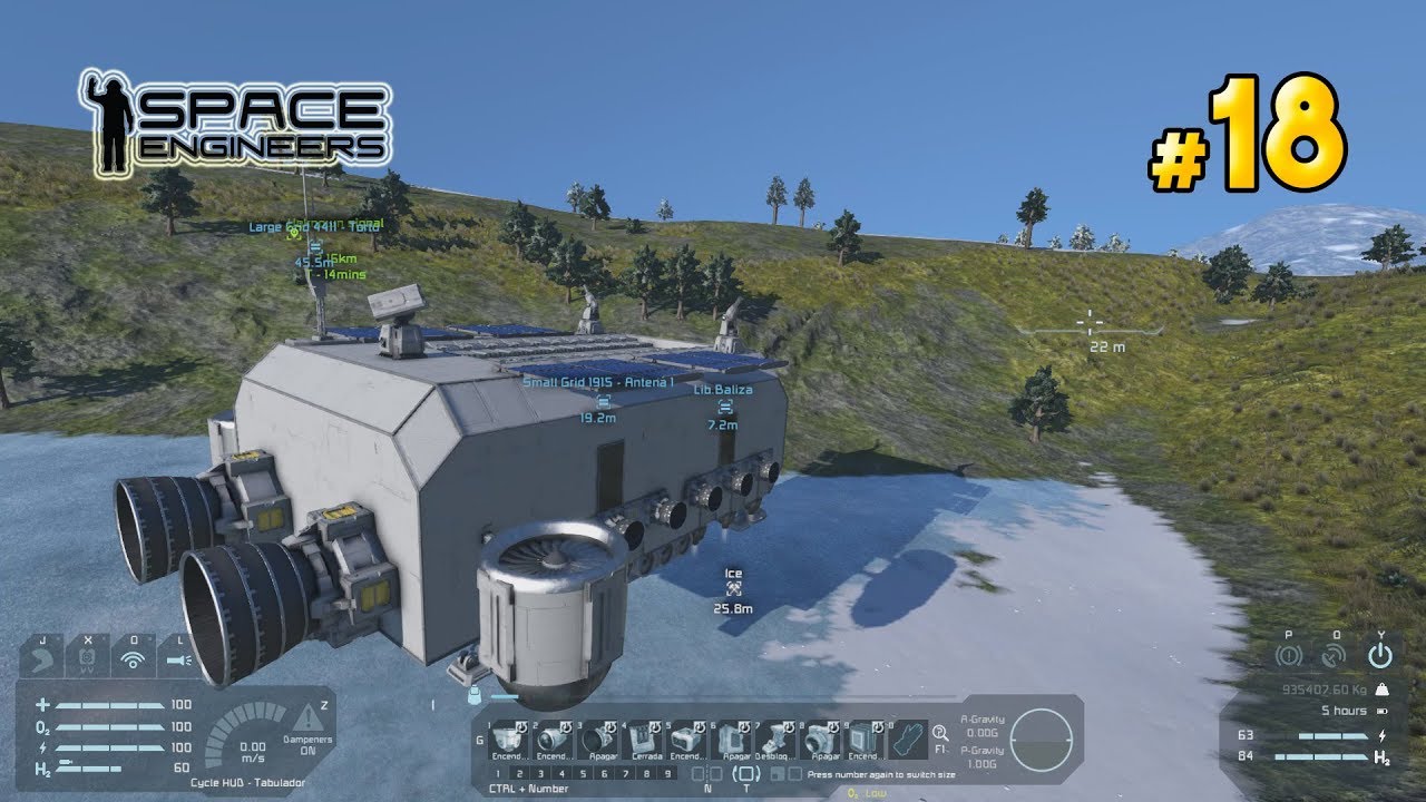 SPACE ENGINEERS #18 TENEMOS MÁS POTENCIA DE VUELO | GAMEPLAY ESPAÑOL ...