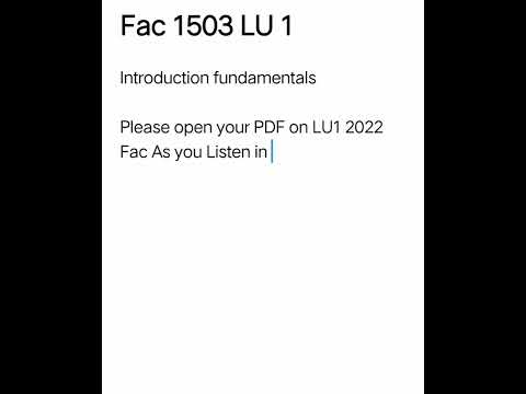 FAC 1503 Learning Unit 1 #accounting #unisa #fac #fac1503 - YouTube