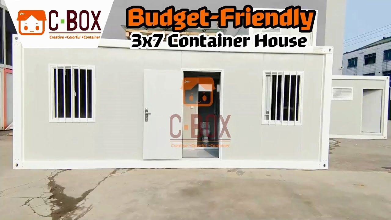 Budget Friendly 3x7 Container House - YouTube