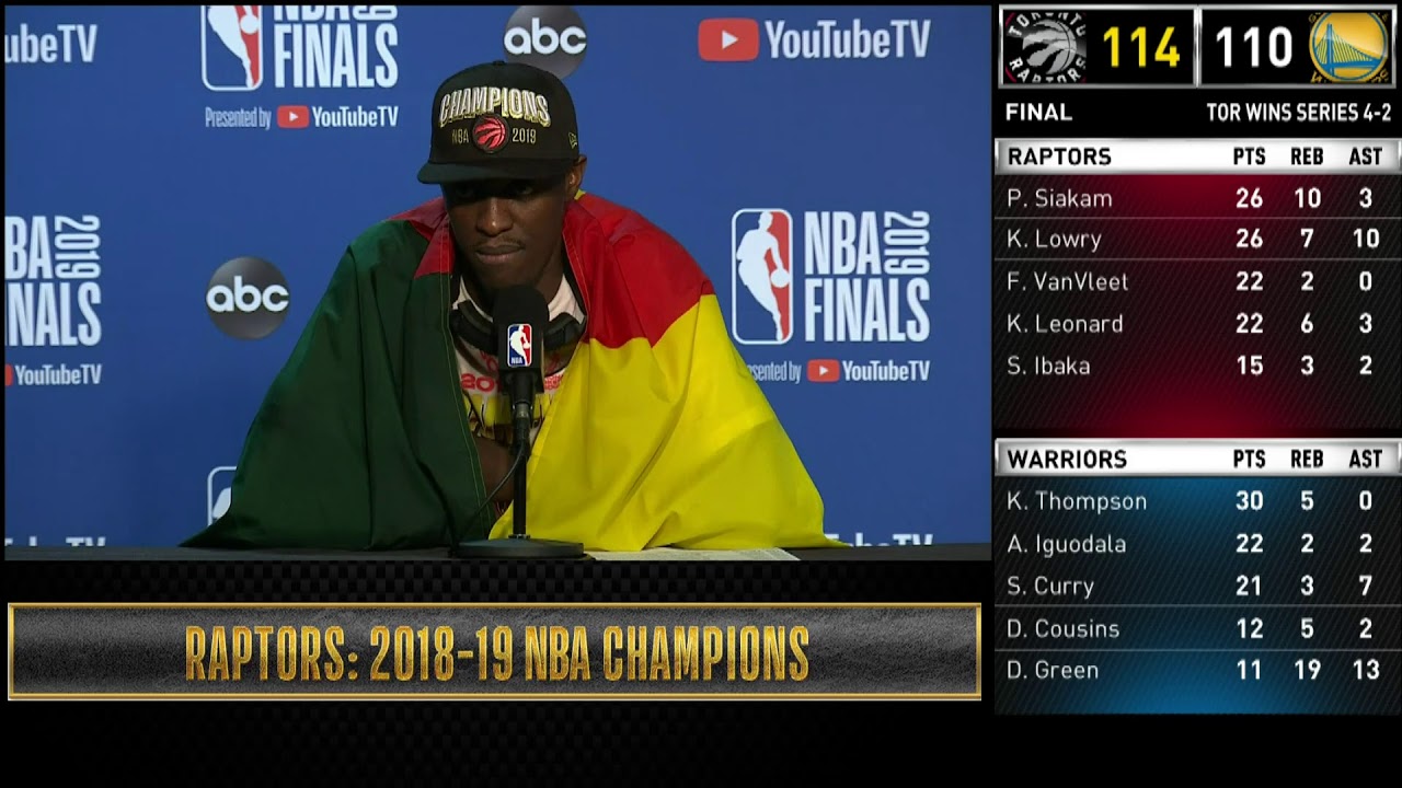 Pascal Siakam Press Conference | NBA Finals Game 6 - YouTube