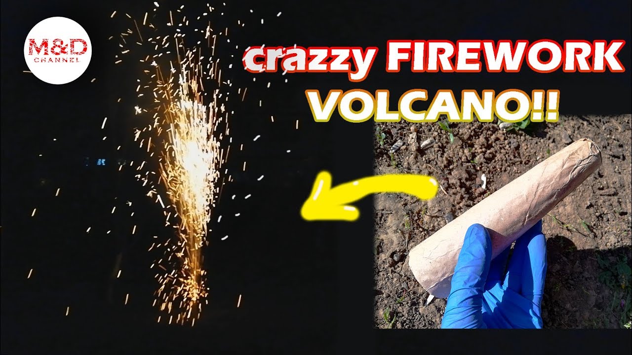 Experimenting with Cone & Volcano Shape Casing Pyro Fountains | Gold ...