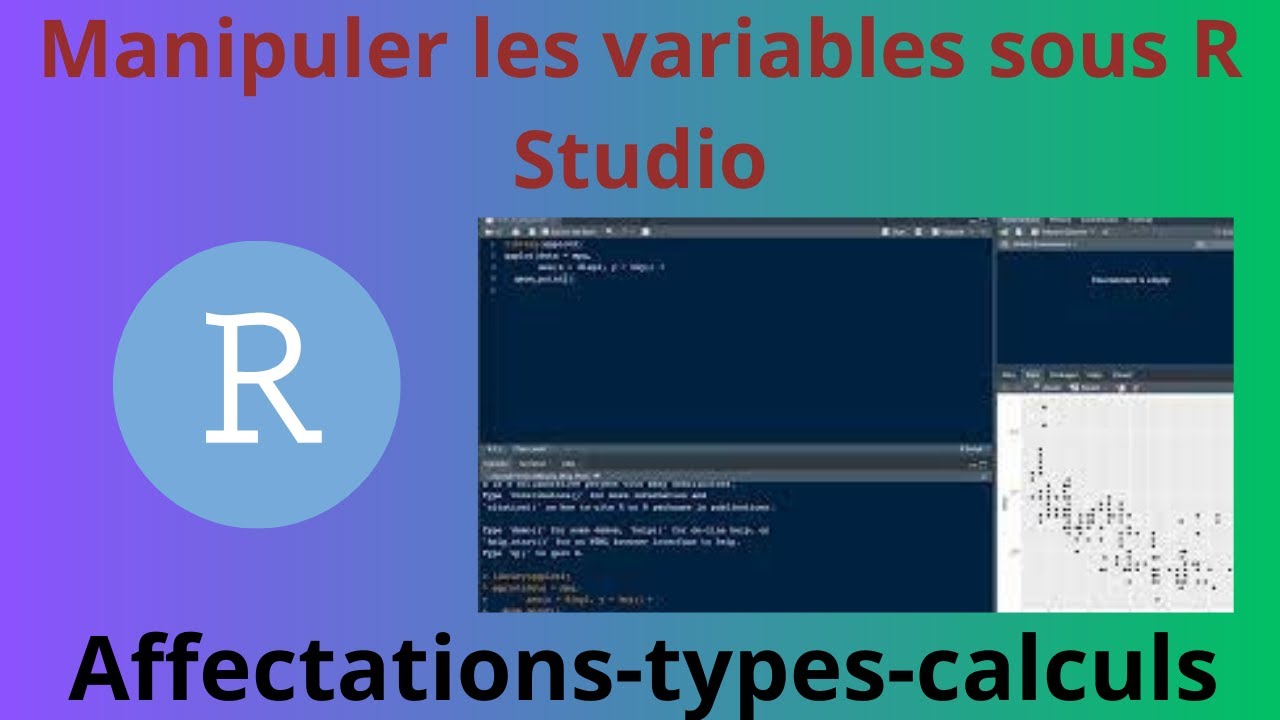 introduction au logiciel r variables - YouTube