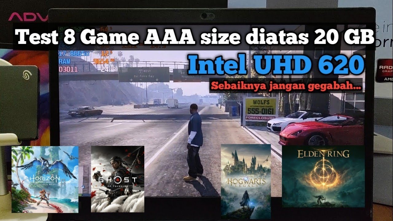 Test 8 Games AAA Intel UHD 620 on Thinkpad T490 - YouTube