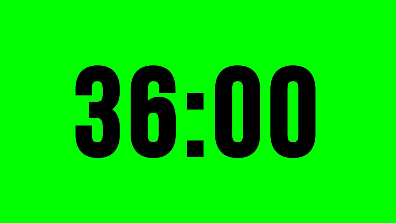 Timer 36 Minute With Alarm ⏱ No Music - YouTube