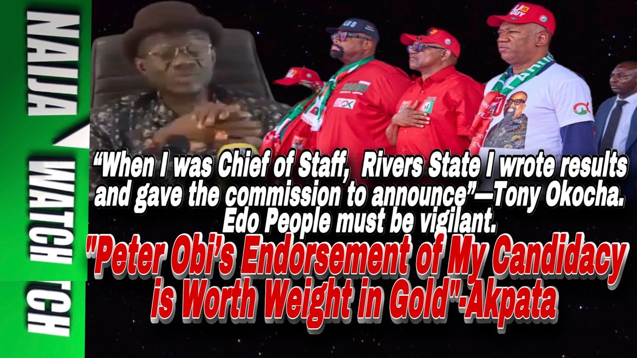 (20-9-24) "Peter Obi’s Endorsement of My Candidacy is Worth Weight in ...