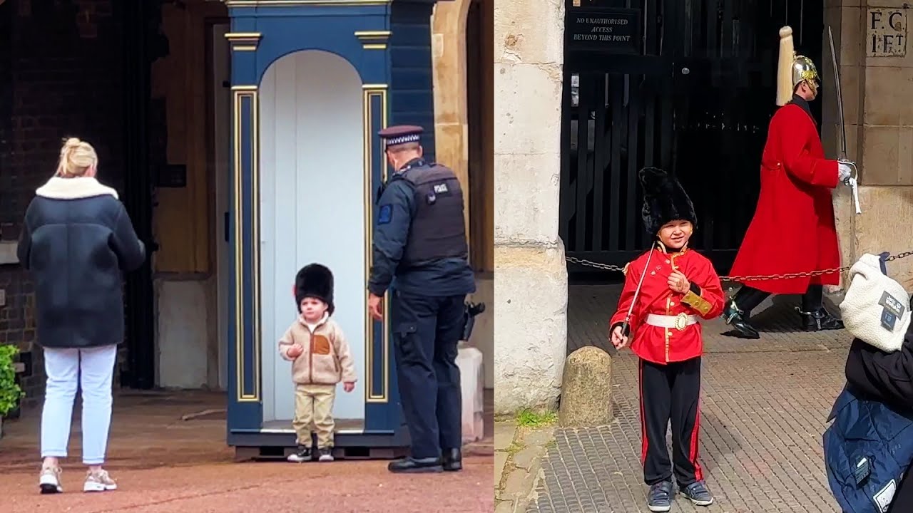 7 Heart-warming Times Where Kids Paid Respect To The Kings Guard! - YouTube