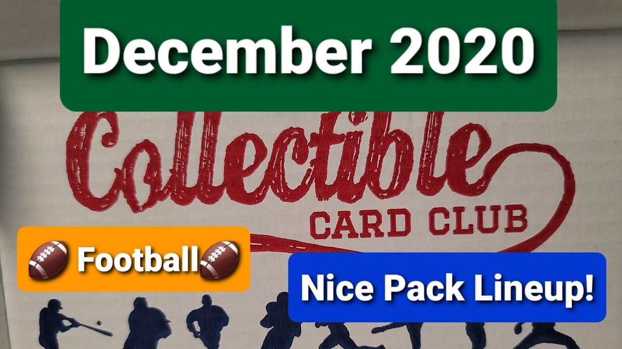 🎄 December 2020🎄 Collectible Card Club Platinum Football Sub Box RIP ...
